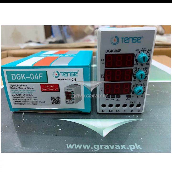 Digital phase sequence voltage control relay DGK-04F | Daraz.pk
