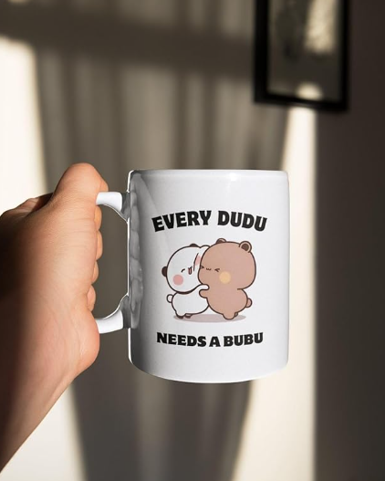 Every Dudu Needs Bubu 350 ML White Tea/Coffee Mug Best Gift for Budu ...