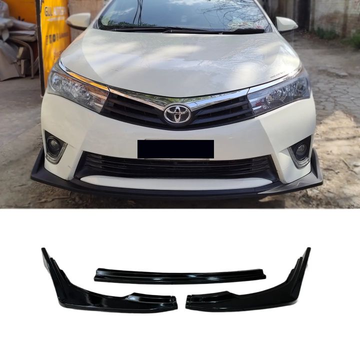 Toyota Corolla Front Splitter Model 2015-2017 | ABS Front Canard – 3 ...