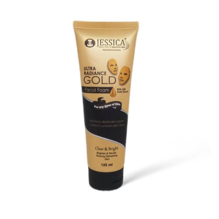 Jessica 24K Gold Ultra Radiance Facial Form Face Wash 125ml | Daraz.pk