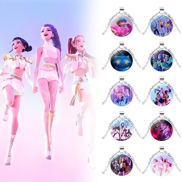 Fan Gift Anime Film Rumi Zoey Mira K Pop Demon Hunters Necklace Cartoon ...