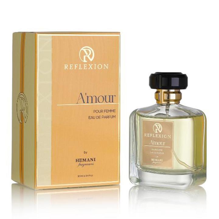 𝗛𝗘𝗠𝗔𝗡𝗜 𝗥𝗘𝗙𝗟𝗘𝗫𝗜𝗢𝗡 - A’MOUR EDP PERFUME 100ML | Daraz.pk