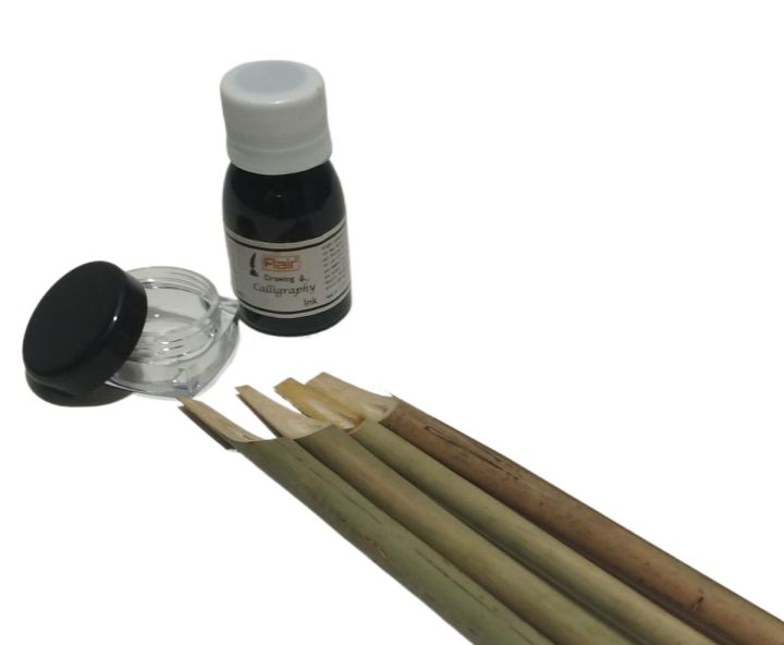 InstaOrder - Arabic Calligraphy Set - 04 Reed Bamboo Qalams/Pens + 1 ...