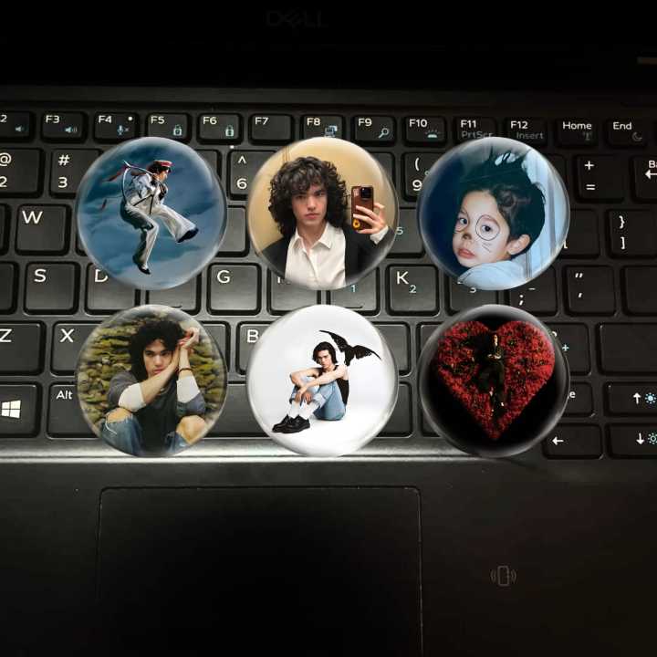 6 pcs CONAN GRAY pin badges 58mm based on Conan gray music superache ...