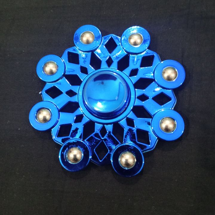 Finger Tip Spinner with Metal Balls 8 Pointed | Fidget Spinner Hand Toy ...