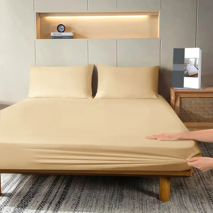 FIitted bed sheet best quality stretchable mattress cover, Jersey knit ...