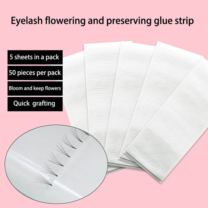 5 Sheets Strips Easy Fan Tapes For Volume Eyelash Extension Supplies ...