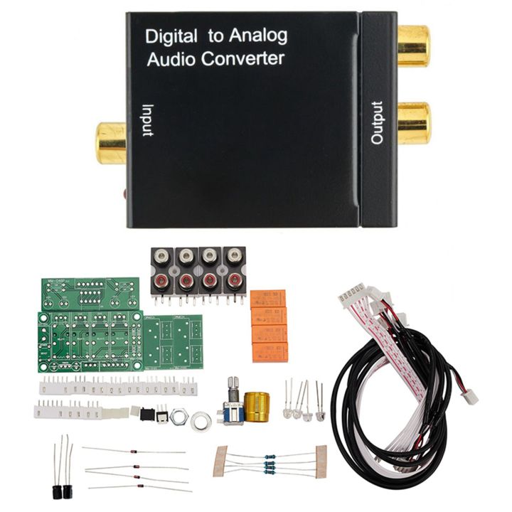NXFDSIOZ Digital Optical Toslink SPDIF Coax to Analog Audio Converter ...
