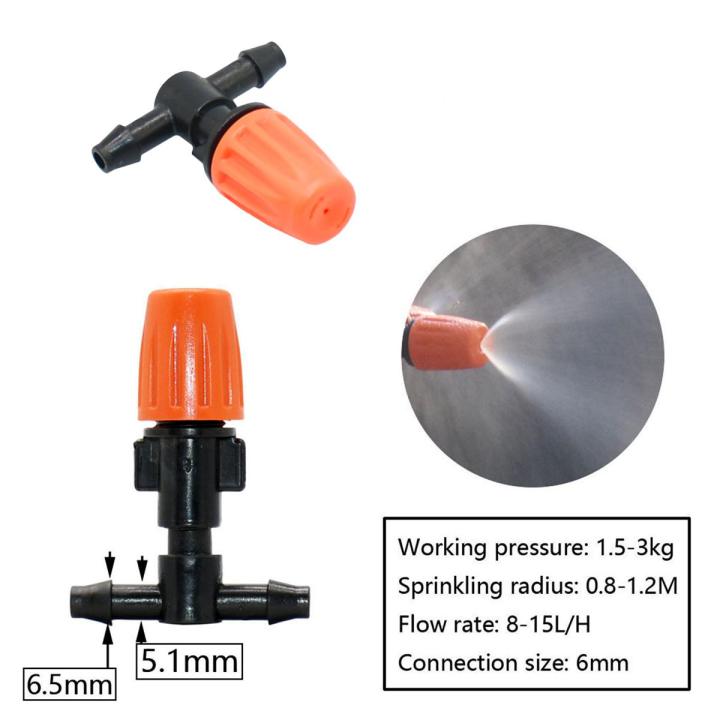 6mm High Pressure Fine Atomization Pneumatic Mist Nozzle Kit 0.6mm Brass Misting Sprayers ...