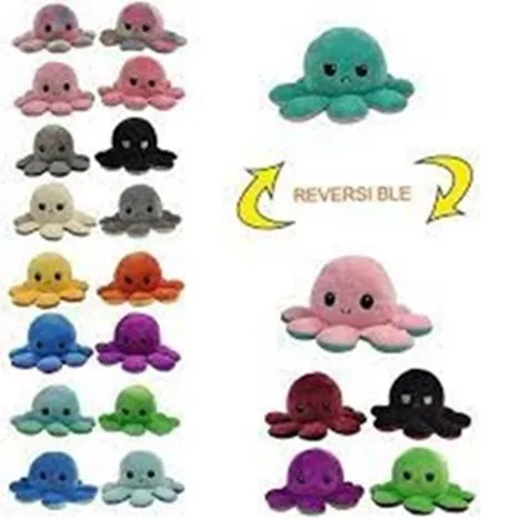 Reversible Mood Changing Octopus Stuffed Soft and Plush toy Premium ...