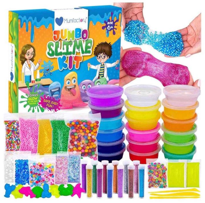 Mumfactory Slime 12 pcs / Glitter 6 bottle / Water Baloons / Orbeez ...