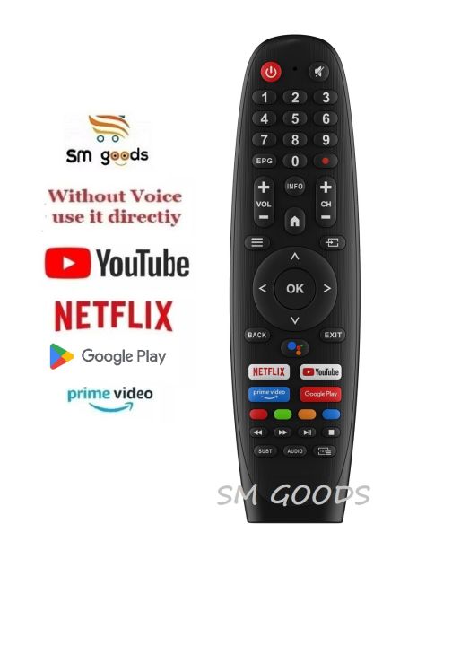 Multynet Smart LED TV Remote Without Voice Camond with NetFlex & Youtub ...