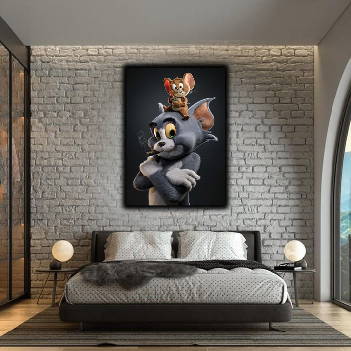 Tom and Jerry Calligraphy Customized Wall Frame | Daraz.pk