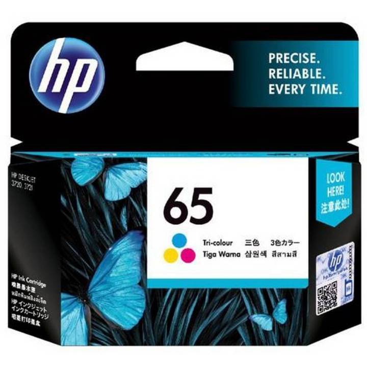 HP 65 Tri-Color Original Ink Cartridge | Daraz.pk
