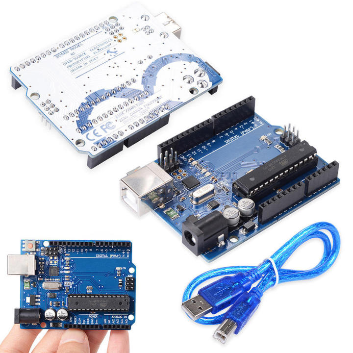 Arduino Uno R3 Original Board with USB Cable | ATmega328P ...