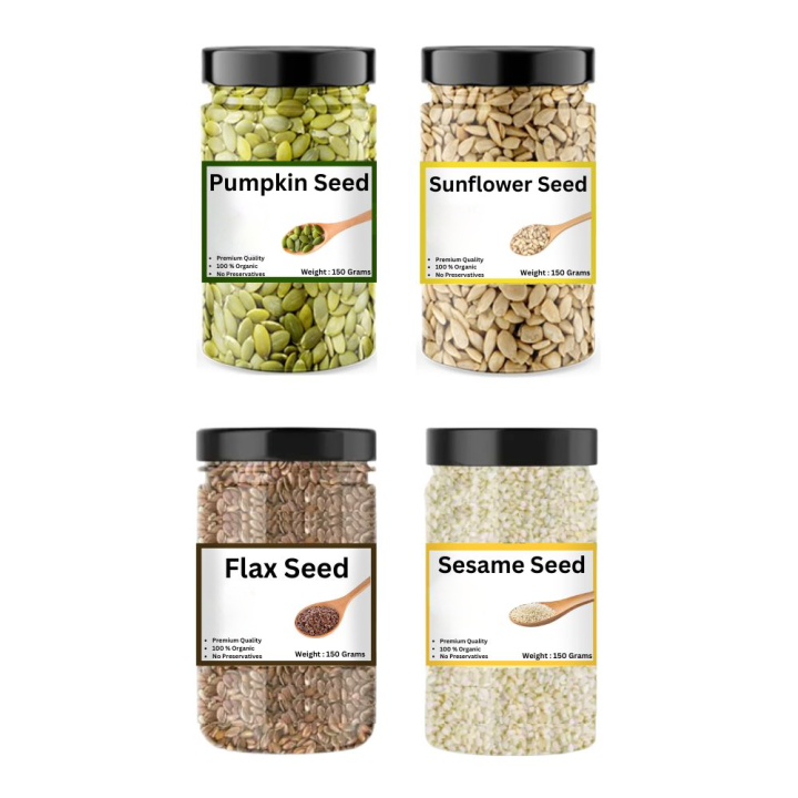 Seed Cycle For PCOS Kit 150 grams each | Imported | Premium Quality ...