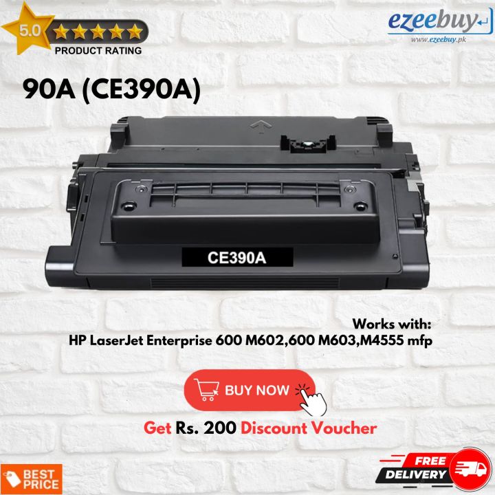 90A Toner Cartridge | HP 90a CE390A Black LaserJet Toner Cartridge ...