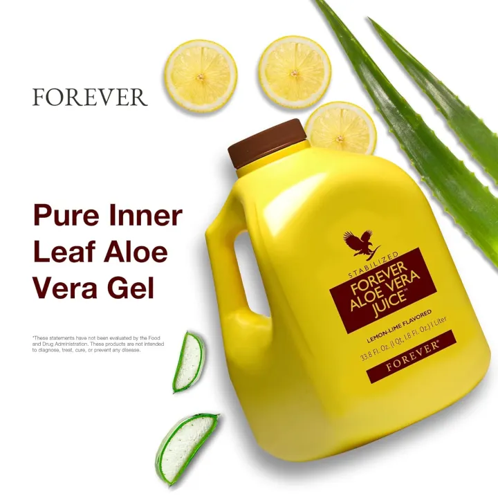 Forever Living - Aloe Vera Juice - Lemon Lime Flavor, Pure Inner Leaf ...