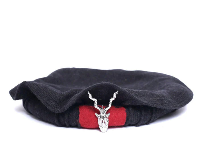 Black Chitrali Cap Pakol with Markhor | Pure Handmade Woolen Chitrali ...