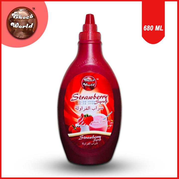 Strawberry Syrup Bottle 680 ML | Chocoworld.com.pk | Daraz.pk