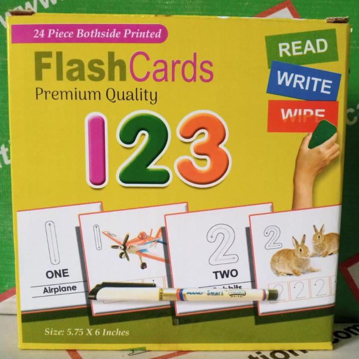 Flash Cards 123 ( Read Write Wipe ) | Daraz.pk