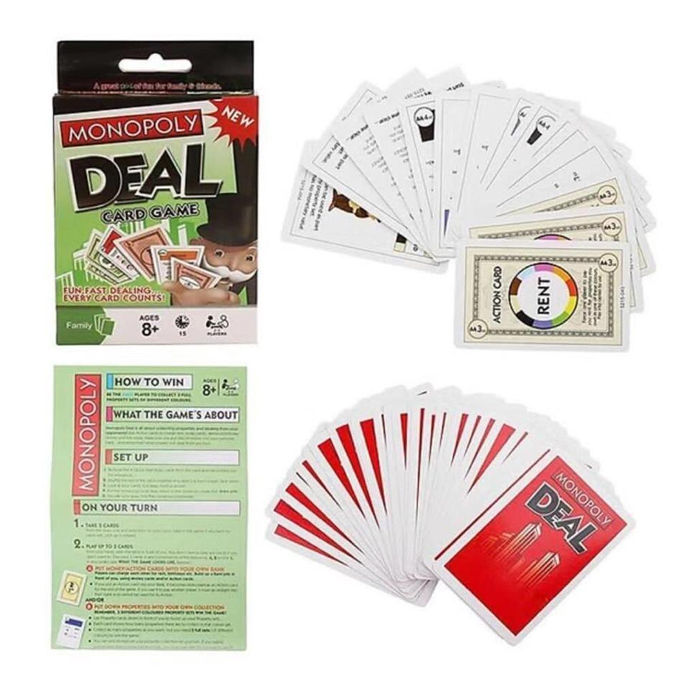 Exclusive Black Monopoly Deal - Family Strategy Card Game with 110 ...