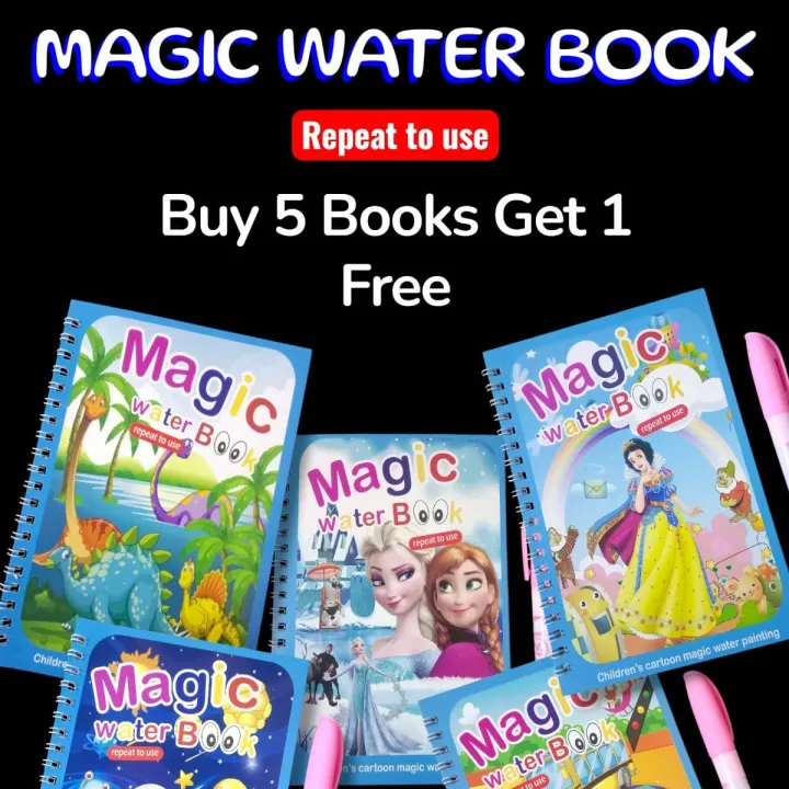 Magic Water Book – Reusable Coloring Fun for Kids | Mess-Free Magic ...