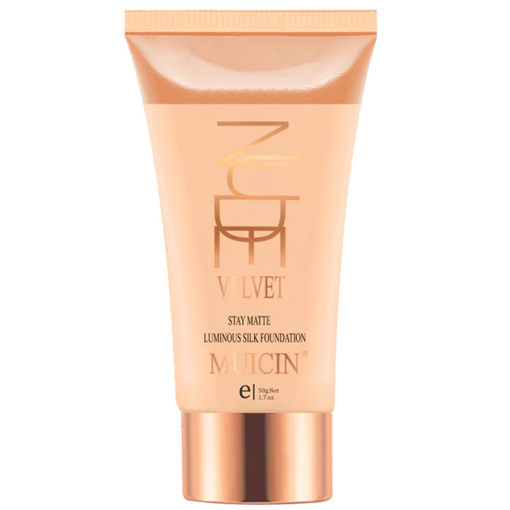 MUICIN Luminous Silk Nude Velvet Foundation 45g – Full Coverage, Matte ...