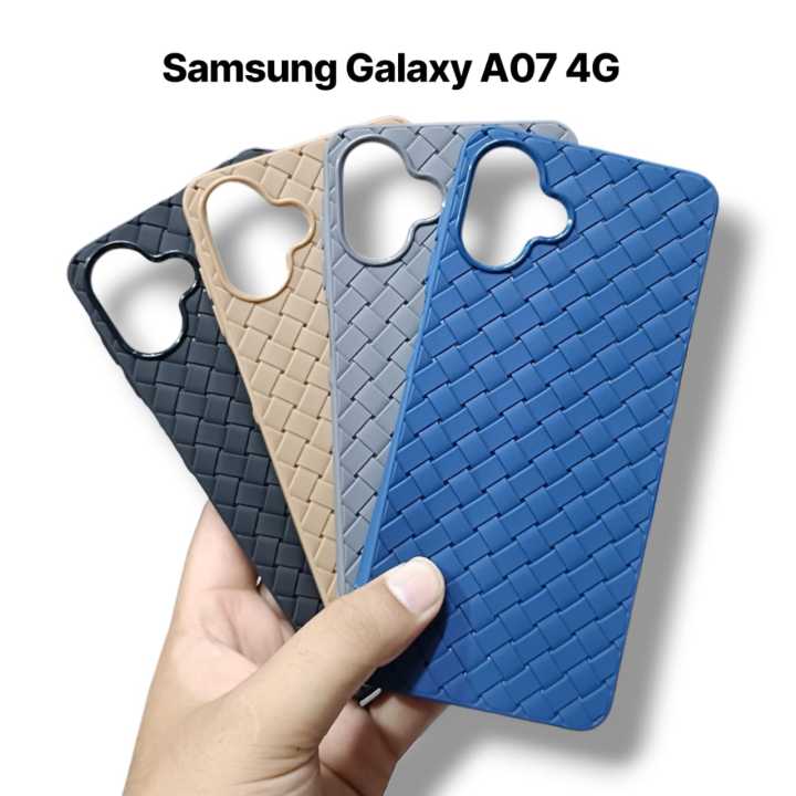 Samsung Galaxy A07 4G Back Cover Premium Soft Matt Woven Design ...