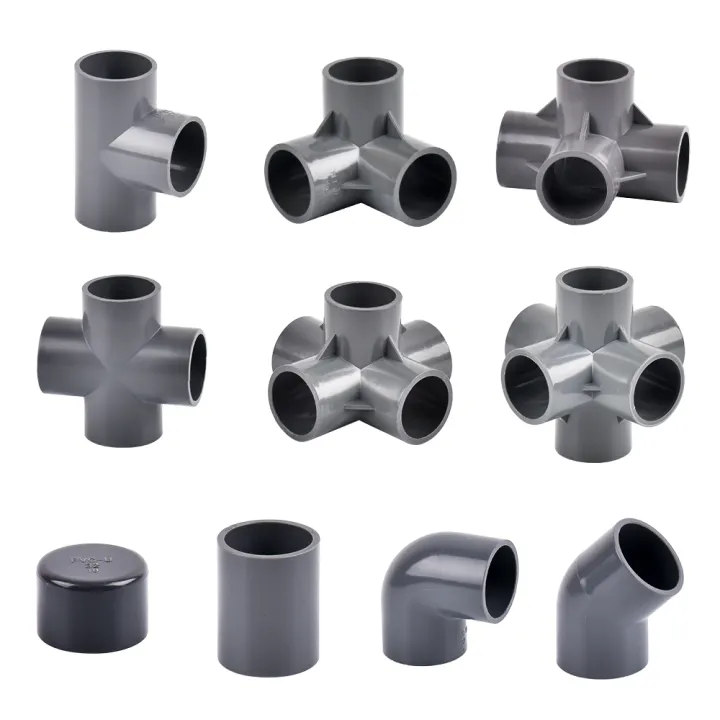 Inside Diameter 20 25 32mm Pvc Connector Straight Elbow Tee Water ...