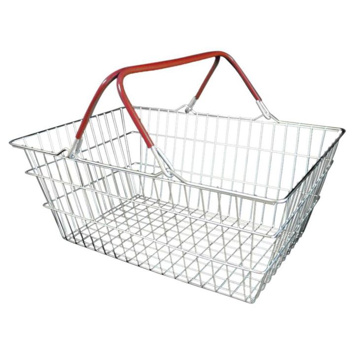 ZINC WIRE SHOPPING BASKET 18 x 13 x 8 Inches | Daraz.pk