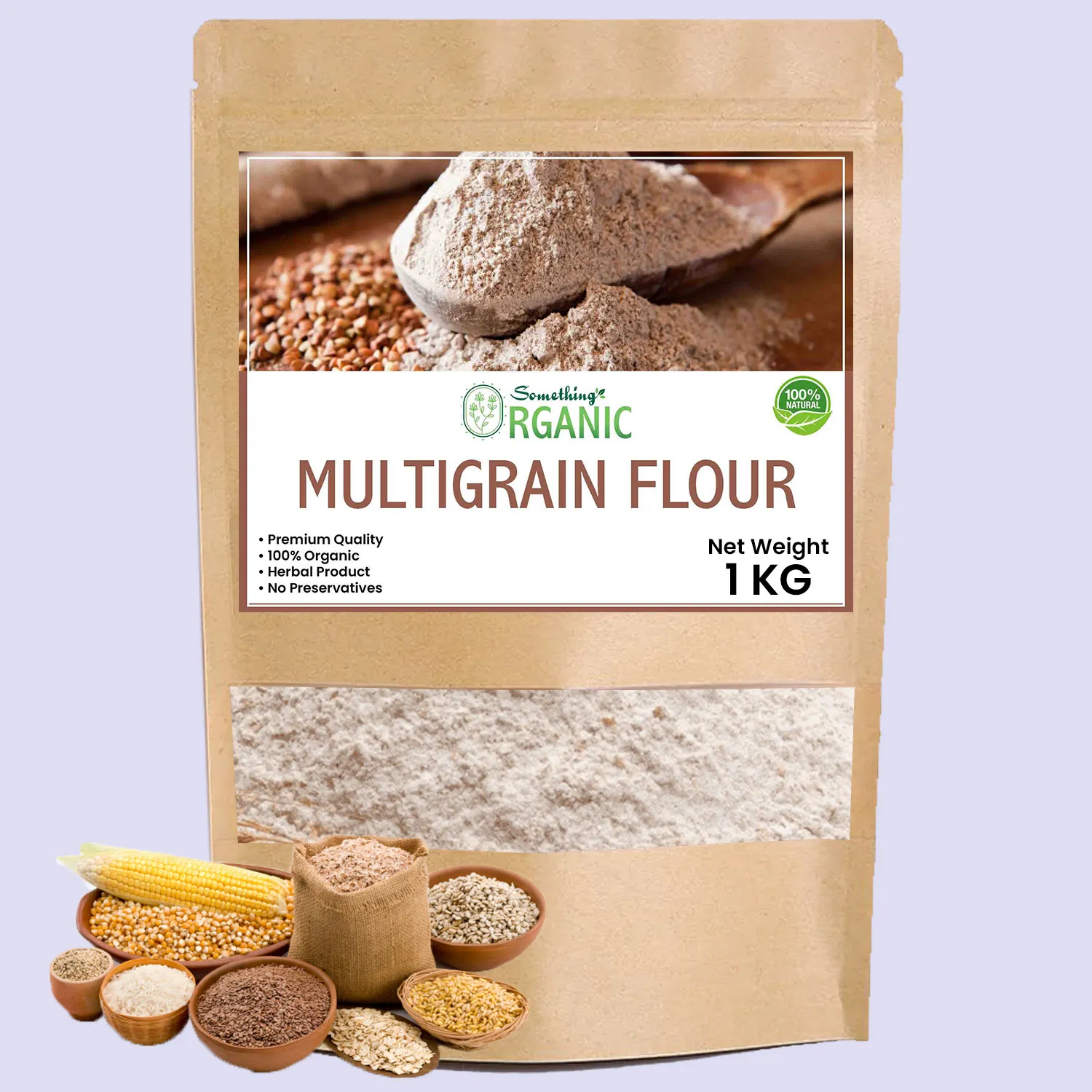 Multi Grain Flour | Sugar Free Atta | Multigrain ata For Wieght Loss ...