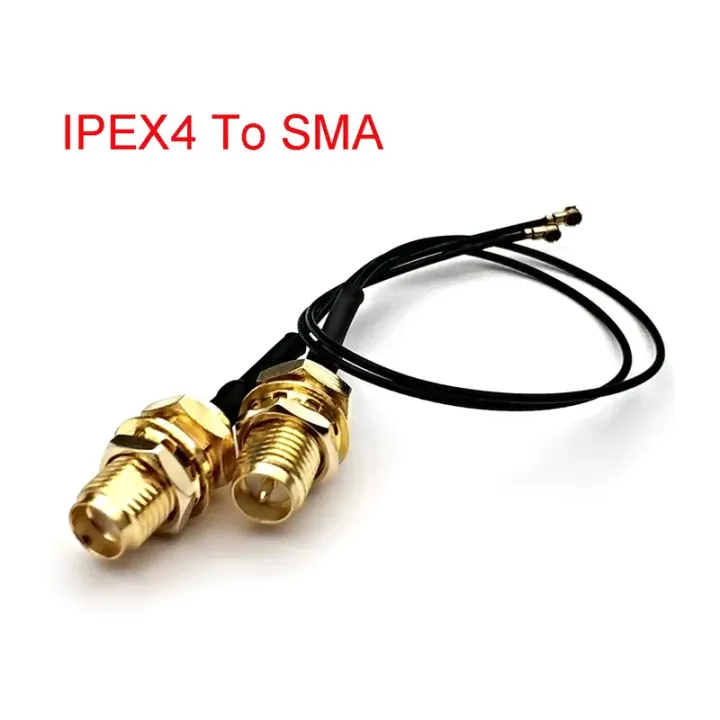 SMA / RP-SMA female to MHF4 IPEX IPX RF plug Pigtail cable for Mini 0 ...