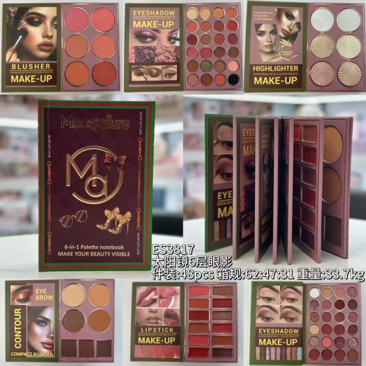 Mocallure 6-Page Makeup Book – All-in-One Face Palette 5-in-1 makeup ...
