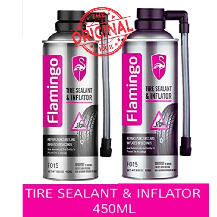 Flamingo Tire Liquid Sealant & Inflator Spray – 450 ml Pack of 2 ...