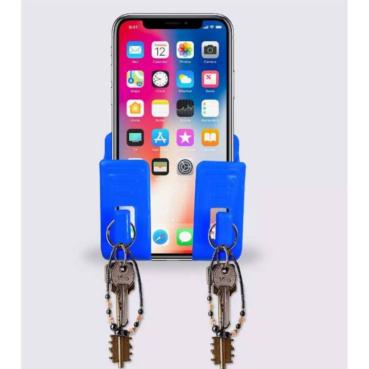 Double mobile holder wall stand | Daraz.pk