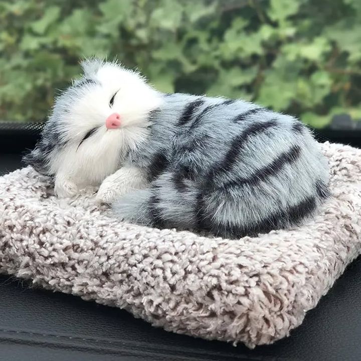 HEALTHY PIGEON - Car Dashboard Sleeping Cat Plush Toy Car Interior ...