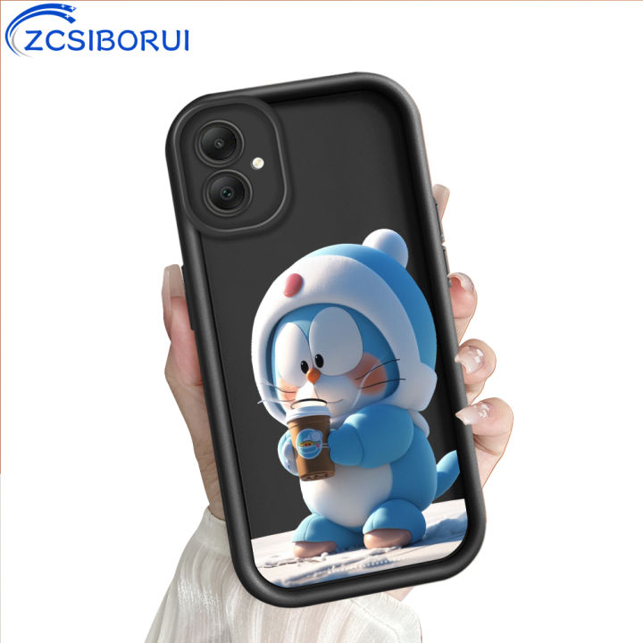 ZCSIBORUI for Samsung A05 Back Cover Cartoon Cute Doraemon Snow Pattern ...