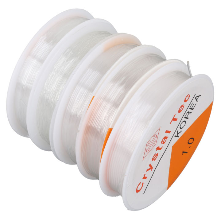 1 Roll 5M-15M Length Diameter 0.5mm-1mm Elastic Crystal Beading Cord ...