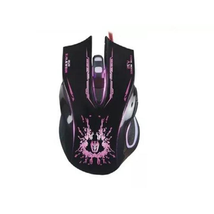 Gaming Lightning Mouse V76 | Color Backlit Mouse Game | Daraz.pk