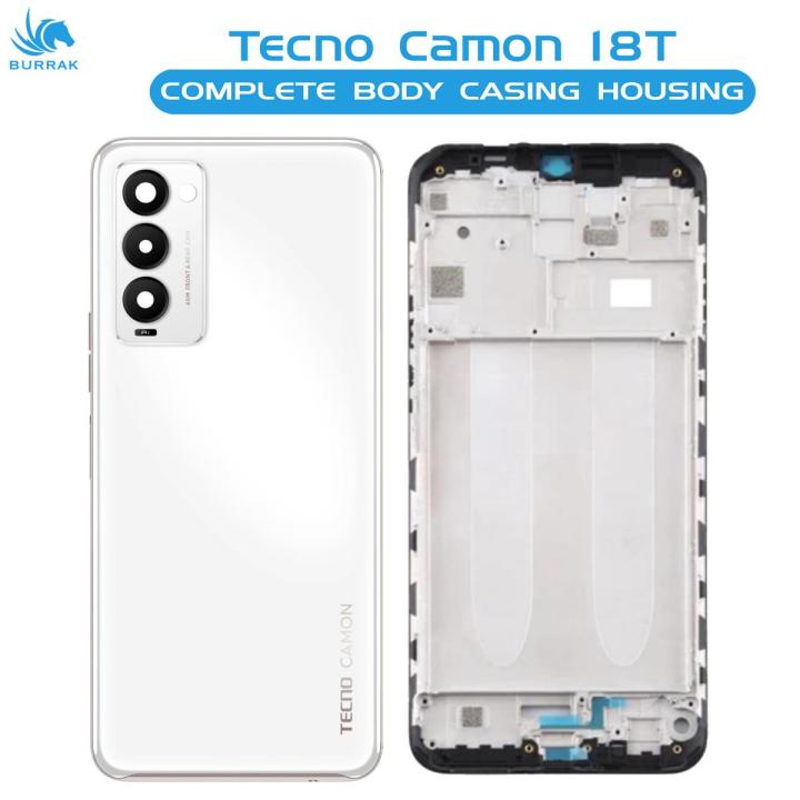 Tecno Camon 18T Housing Middle Frame With Side Button and Camera Lens ...