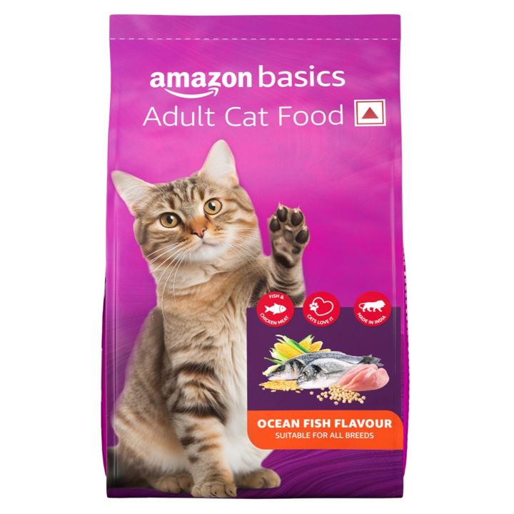 Amazon Basics Dry Cat Food | 4 Kg | Ocean Fish | with Real Chicken Meat ...