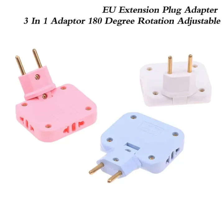 EU Plug Universal Rotatable Folding Mini Slim Wall Socket Splitter ...