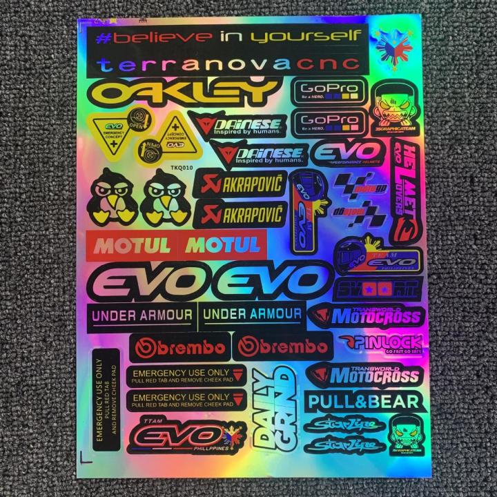 AGV Helmet Sticker Personalized Reflective Waterproof Anti-scratch ...