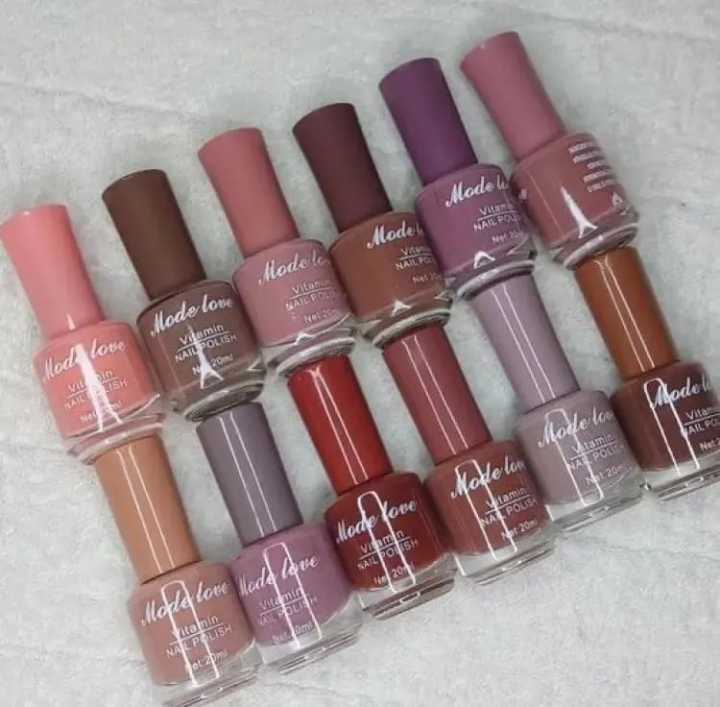 Mode Love 3/6/12 Pcs Nude Nail Paint Pouch | Nail Polish set | Daraz.pk