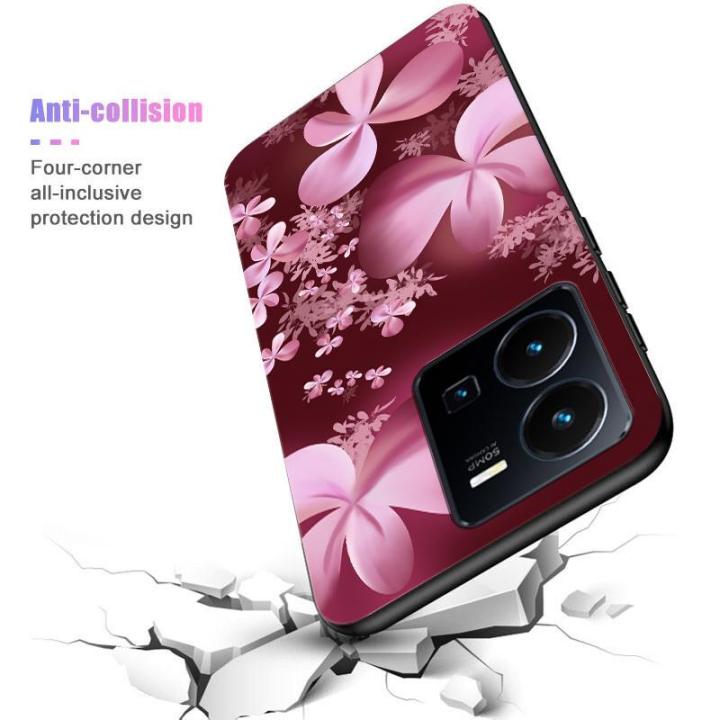 Luxury Ins Style Shockproof Ultra thin hard Tempered Glass for vivo Y35 ...