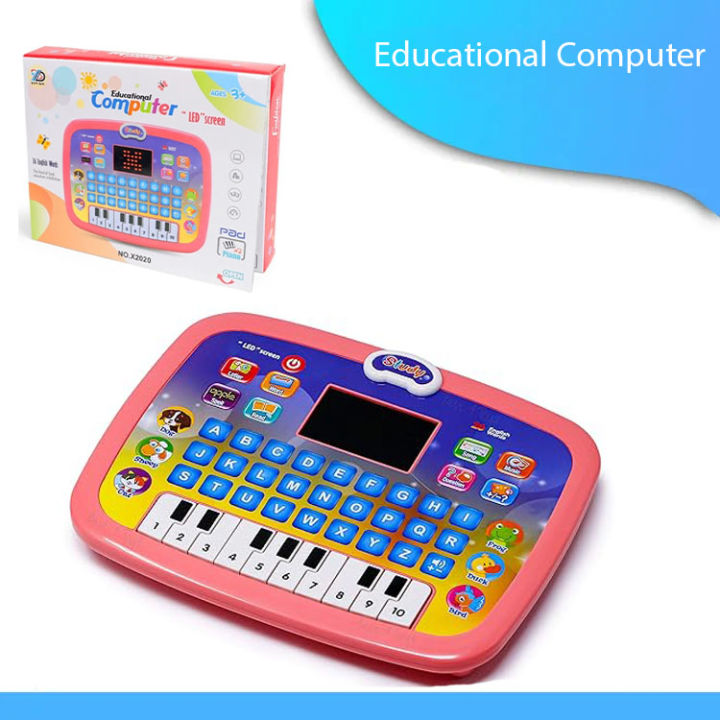 Educational Computer Learning Laptop with LED Screen/ Toy Fpr Kids ...