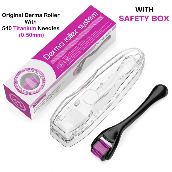 Derma Roller 0.5 Mm Hair and Skin System Smoothen Skin Reduce Fine ...