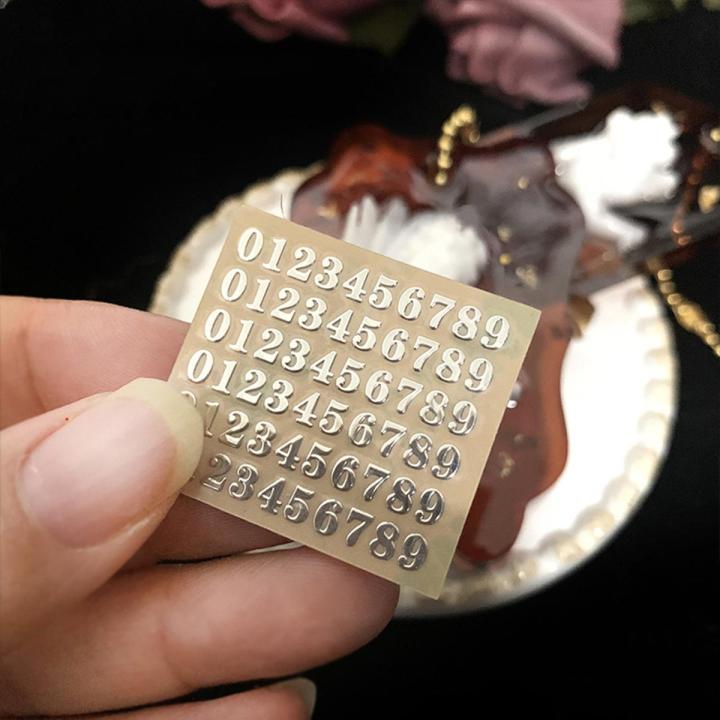 HelloWorld Decorative Stickers Glitter DIY Alphabet Number Solid Decal ...