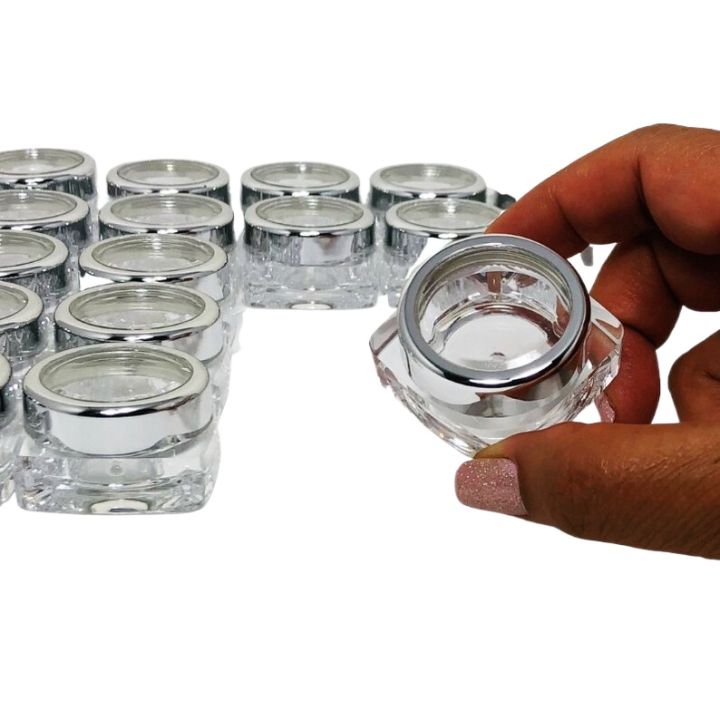 OPENNESS -Multipurpose Calligraphy Ink Pot Jar Clear Transparent Round ...